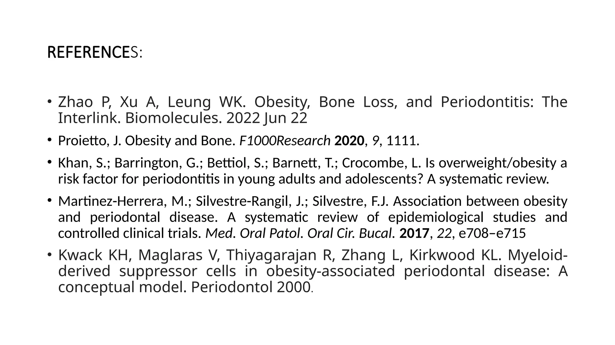OBESITY ,BONE LOSS AND PERIODONTITIS –THE.pptx