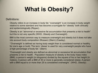 Obesity case study | PPTX