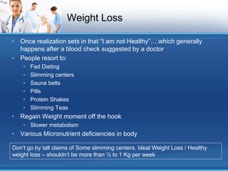 Obesity and Related Deficiencies | PPTX