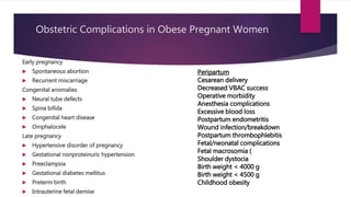 obesity and fertility implications | PPTX