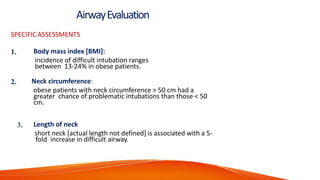 Obesity and anaesthesia | PPTX