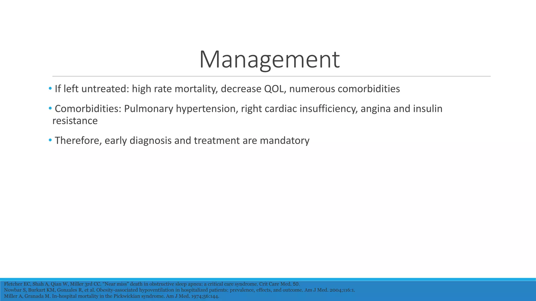 Obesity Hypoventilation Syndrome | PPTX