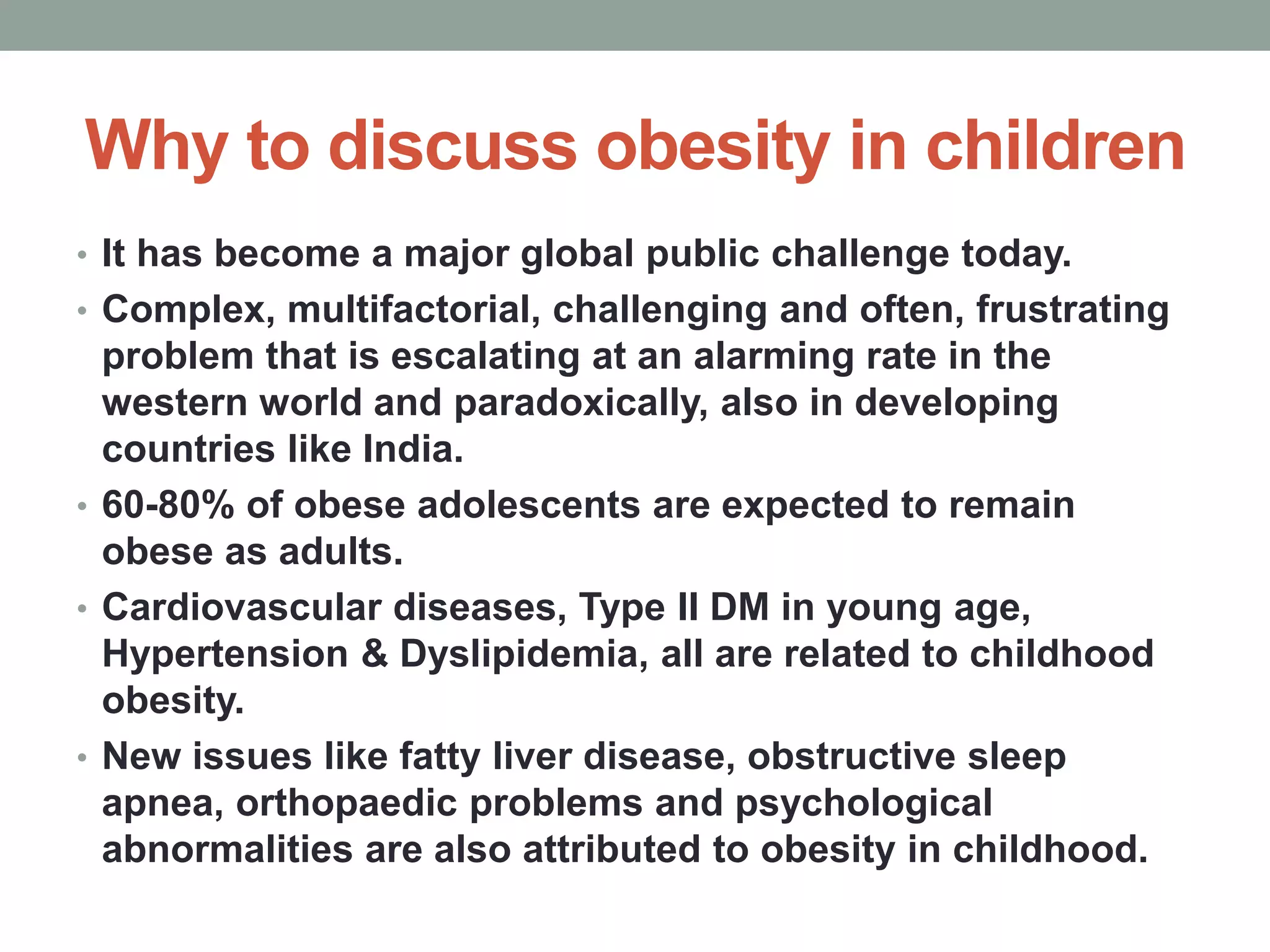 Obesity in children | PPTX