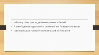 Obesity in icu | PPTX