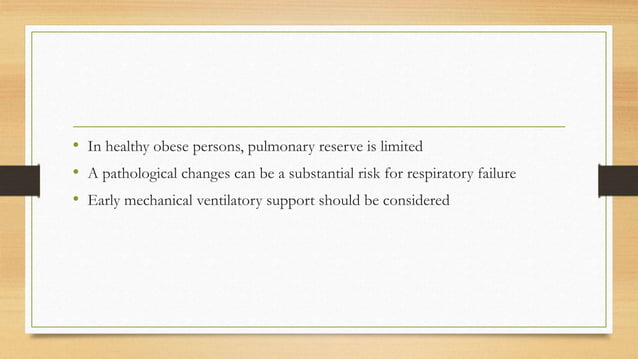 Obesity in icu | PPTX | Lung and Respiratory Health | Diseases and ...