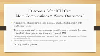Obesity in icu | PPTX