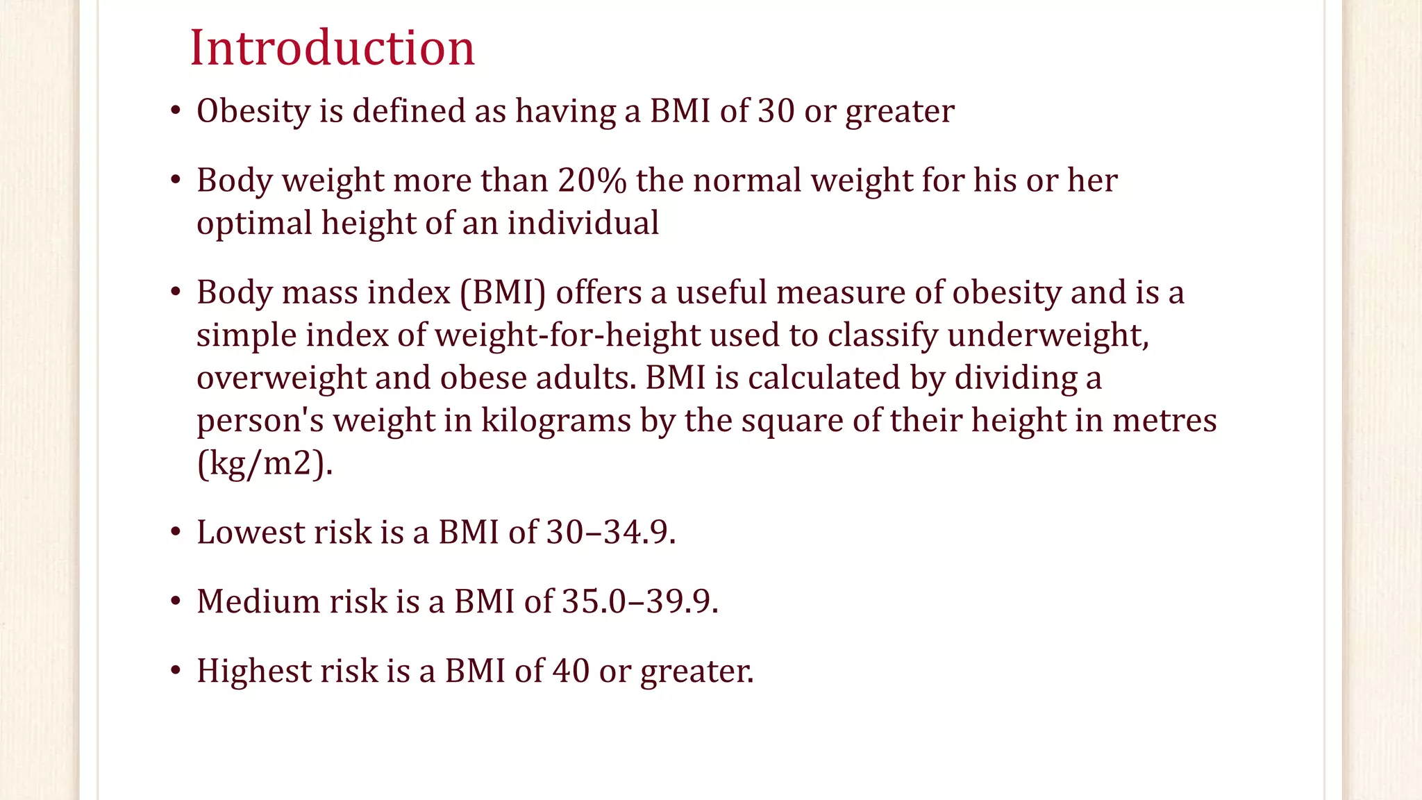 Obesity in pregnancy | PPTX