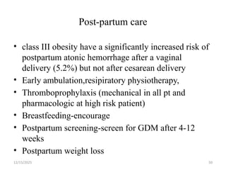 obesity in pregnancy and its impact on maternal and fetal outcomes | PPTX
