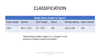 Obesity in surgery | PPTX