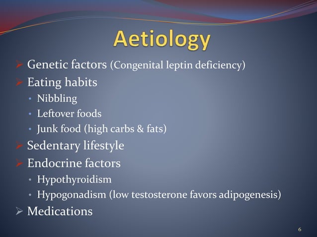 Obesity, overweight & underweight | PPTX | Endocrine and Metabolic ...