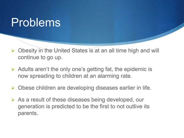 Obesity persuasion speech | PPT