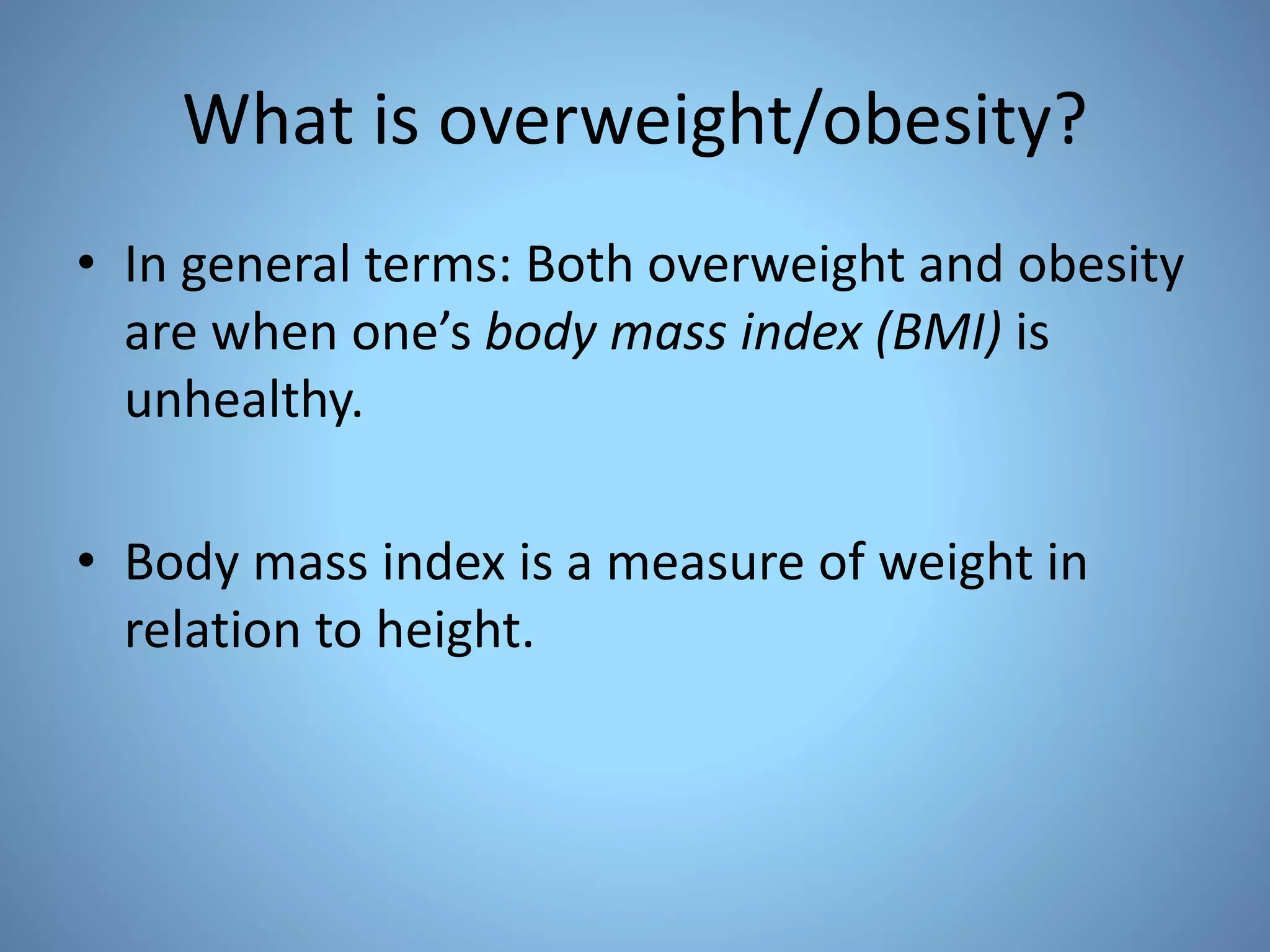 Obesity Power Point | PPTX