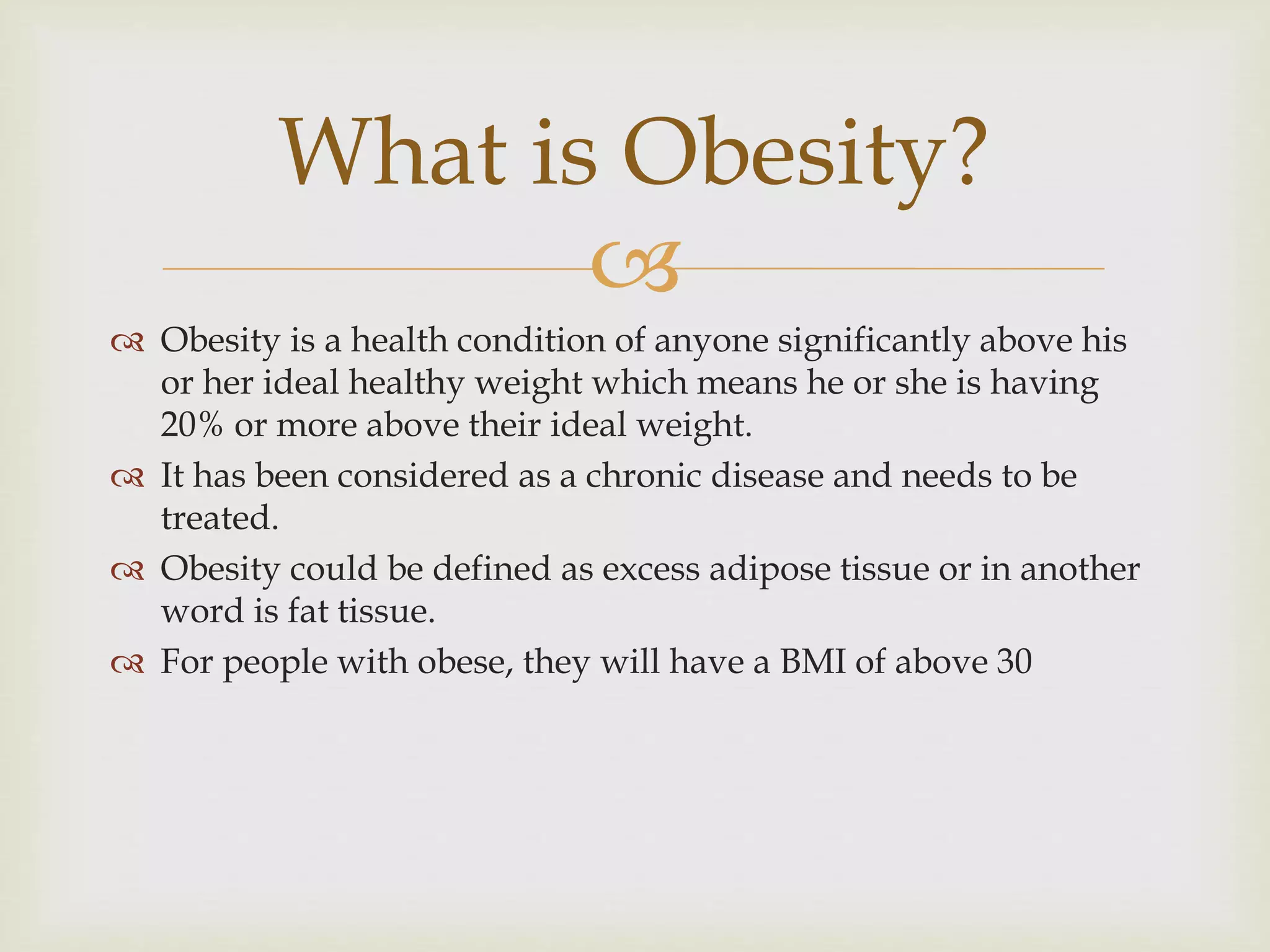 Obesity | PPT | Free Download