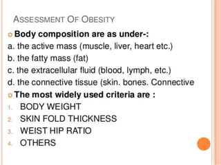 Obesity Lecture | PPT