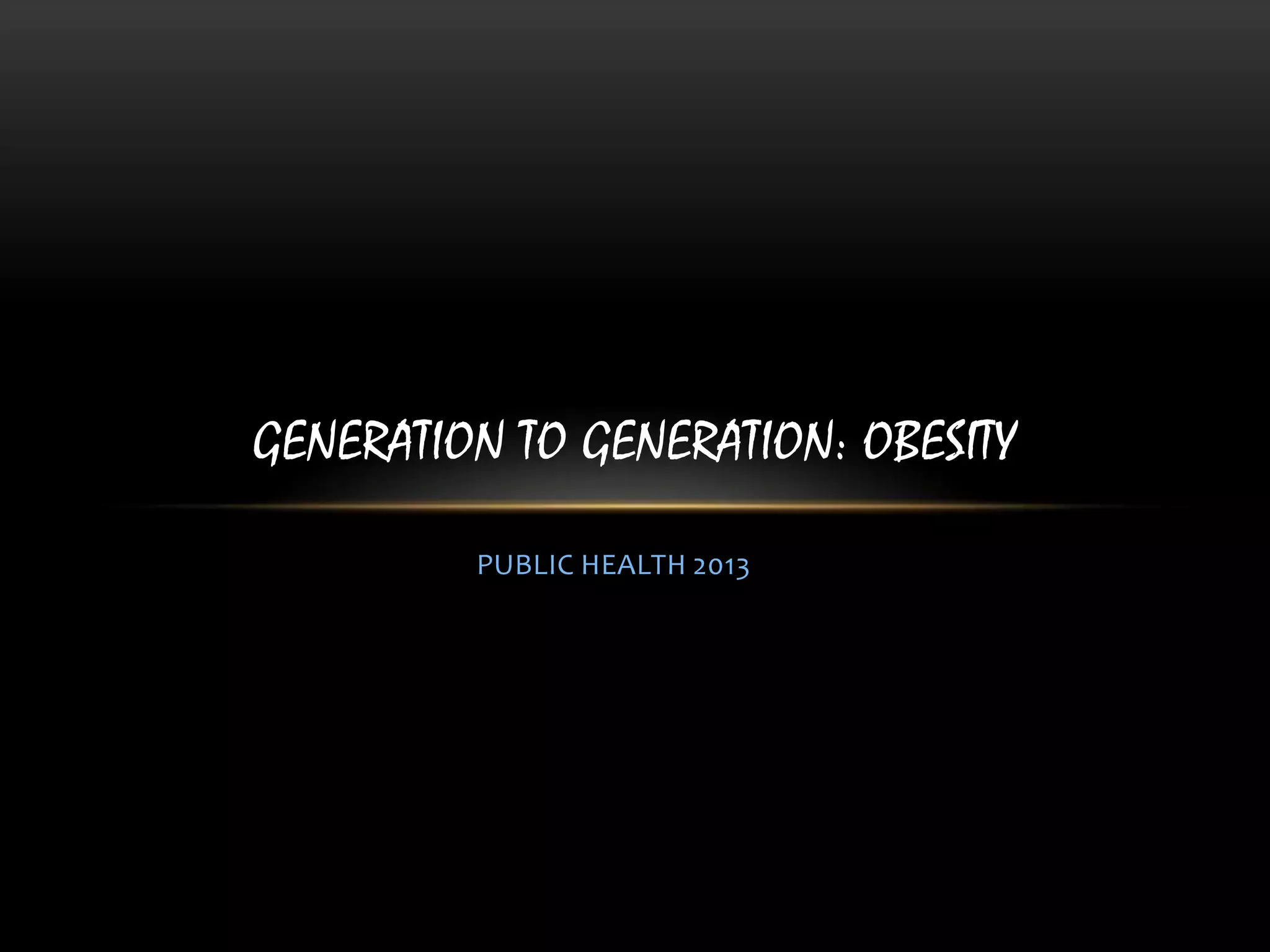 Obesity project | PPTX