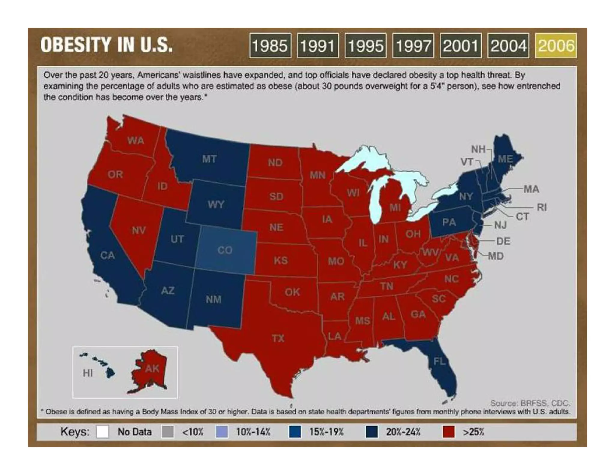Obesity Stats Map USA | PDF