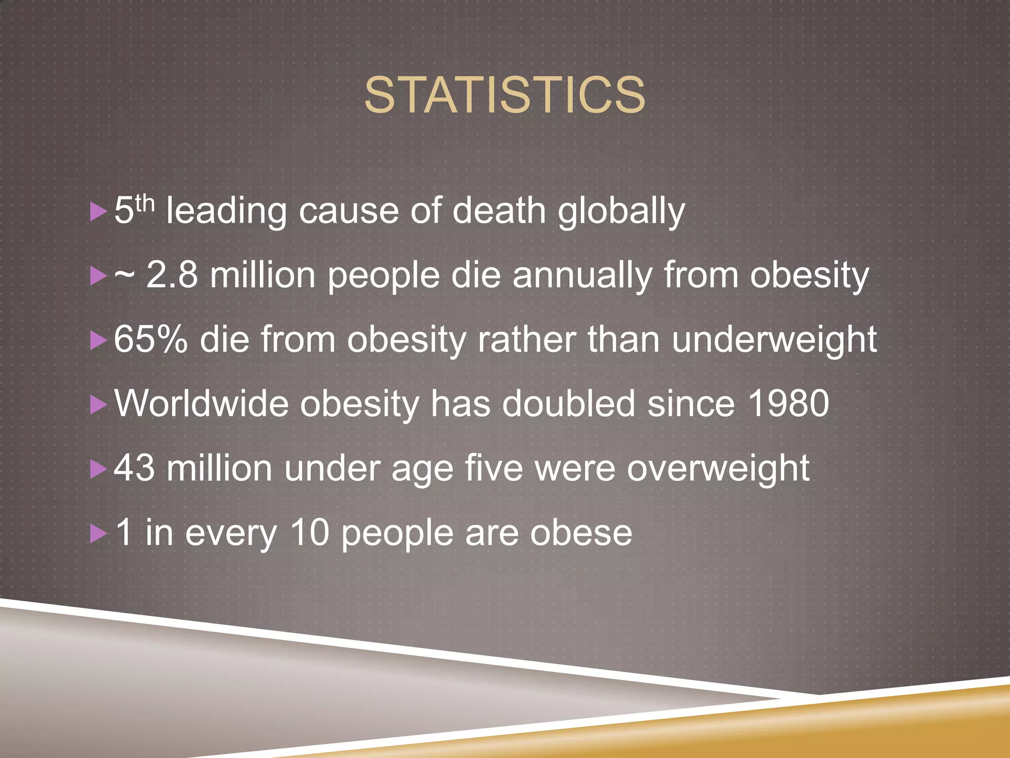 Obesity Around the World Project | PPTX