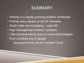 Obesity Around the World Project | PPTX