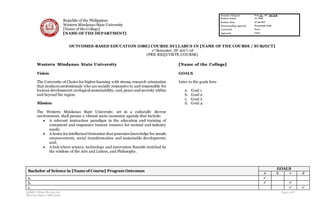 Obe syllabus template (wmsu vpaa-fr-015) - copy | DOCX