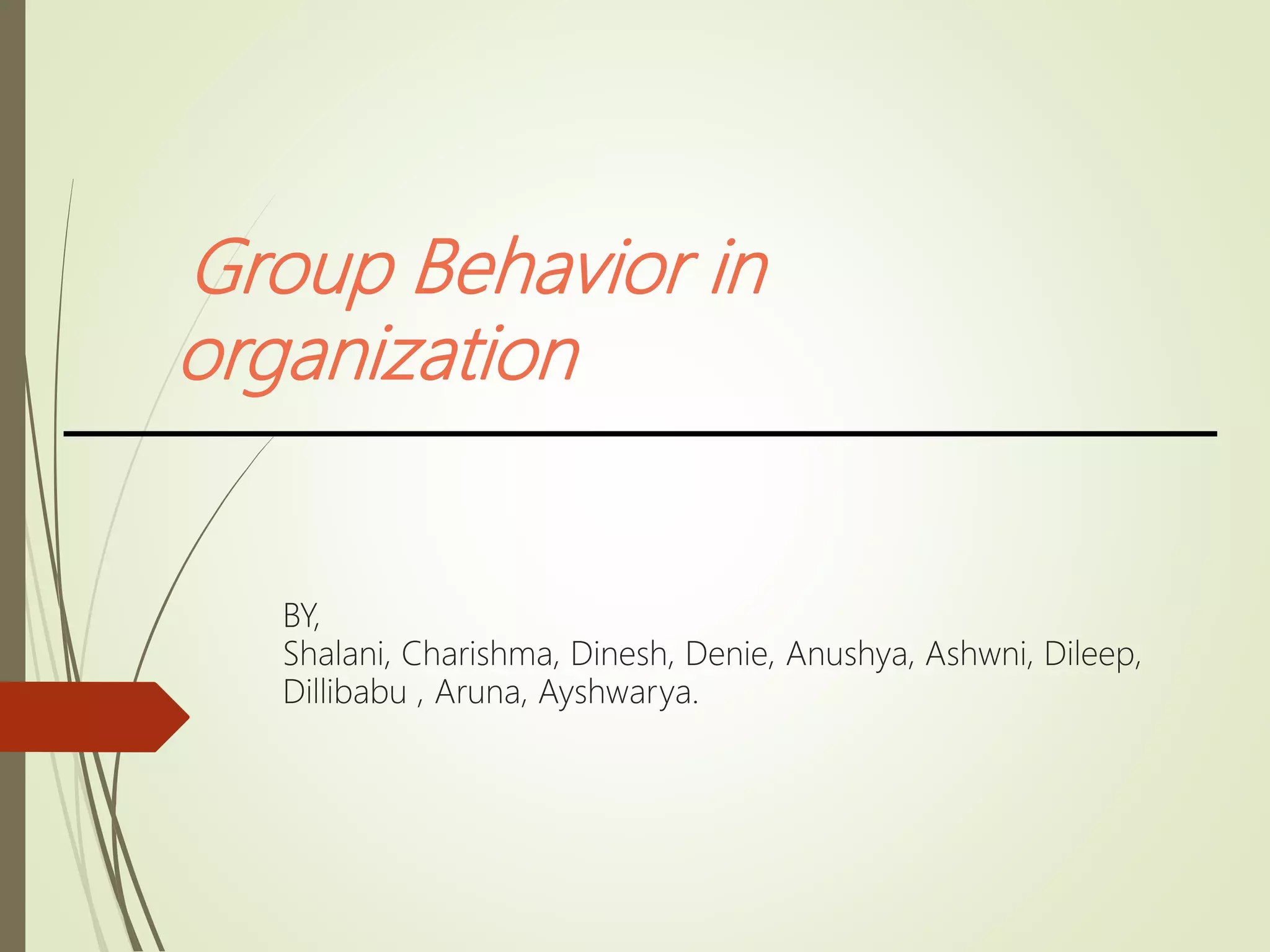 Organizational Behaviour | PPTX