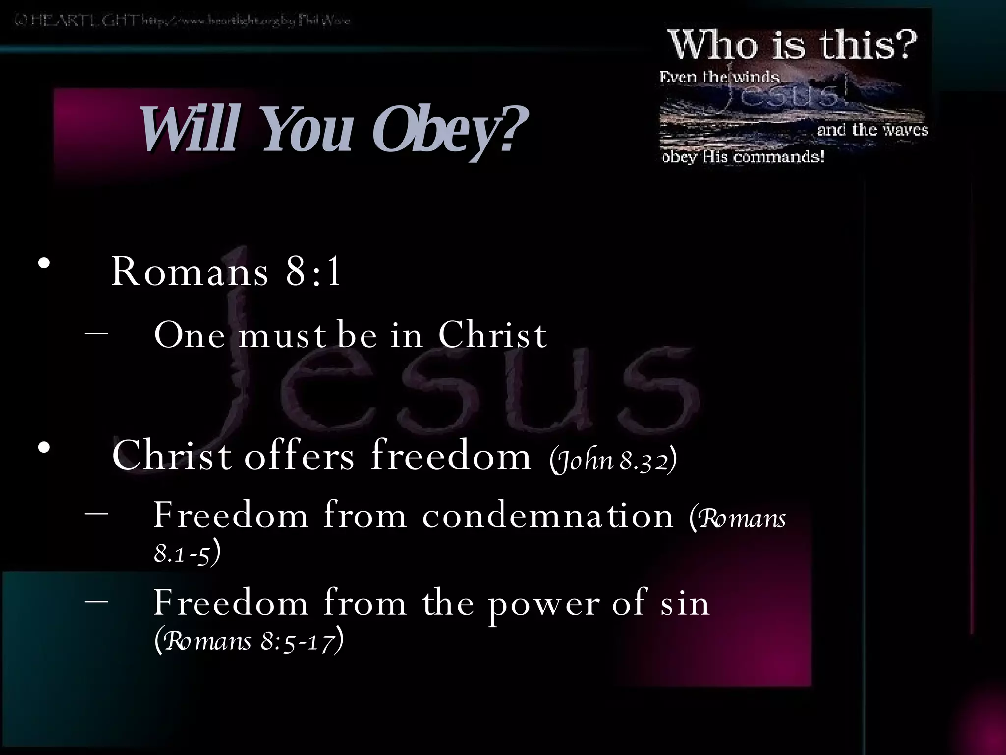 Obeying Christ | PPT