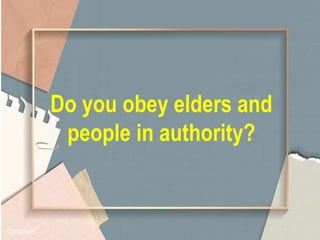 Obeying Authorities and Rules | PPTX
