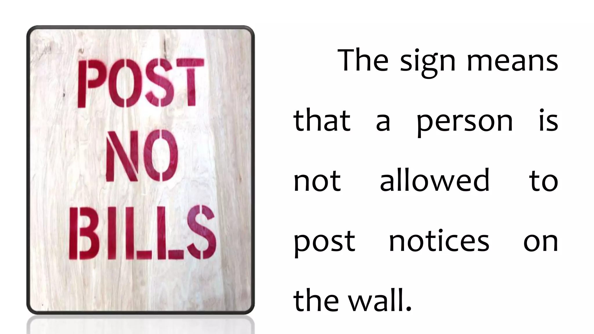 Obeying signs | PPTX