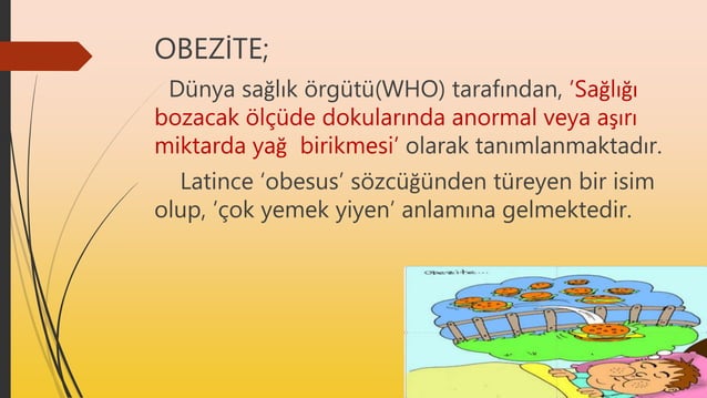 OBEZİTE VE REHABİLİTASYONU | PPTX