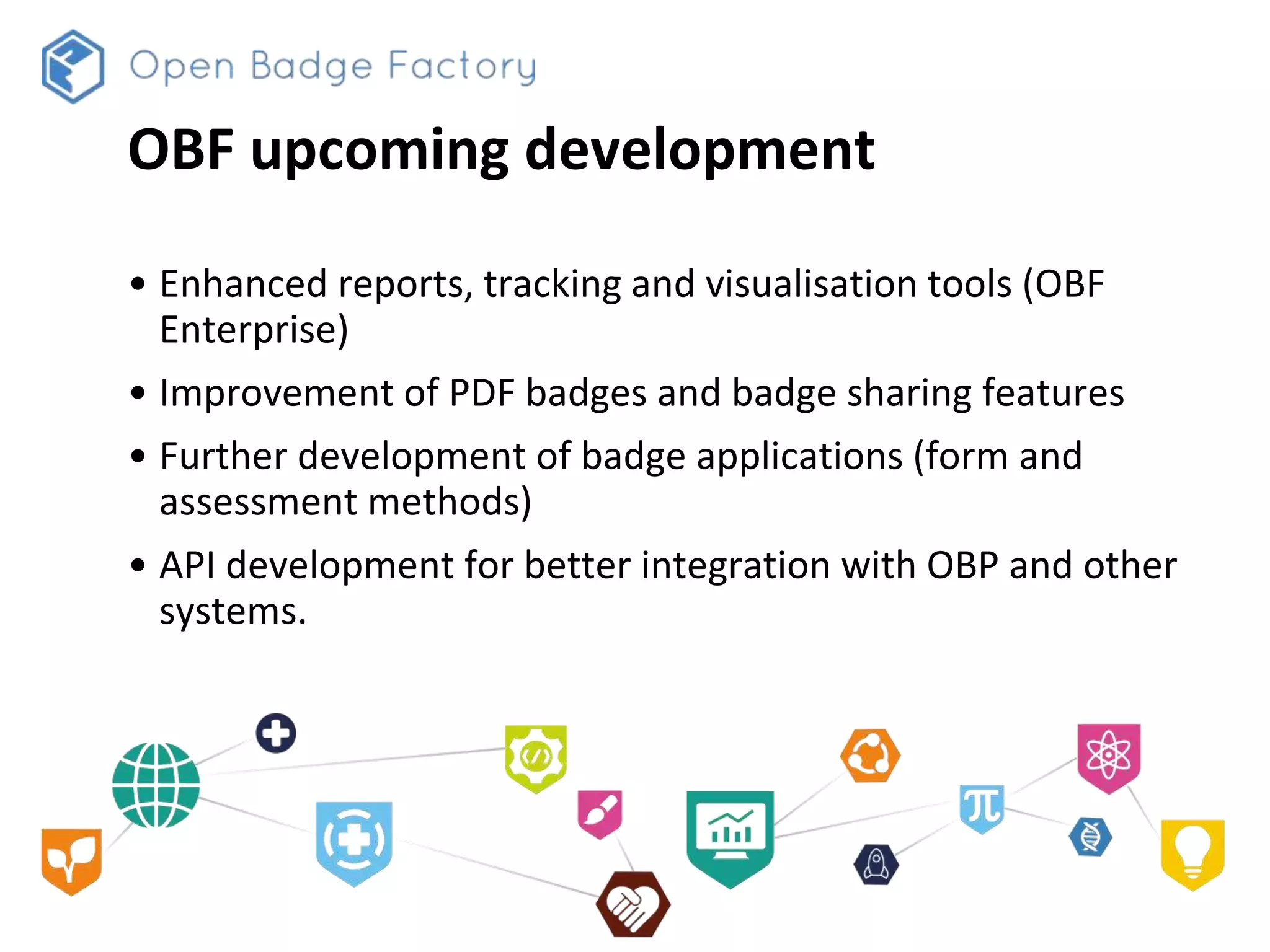 OBF Academy - OBF and OBP development strategy and new features | PPT