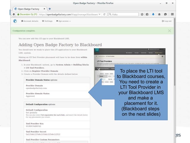 OBF - Blackboard install | PPTX | Technology & Computing