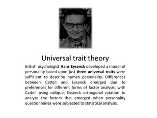 Ob 5 dimensions trait theory | PPT