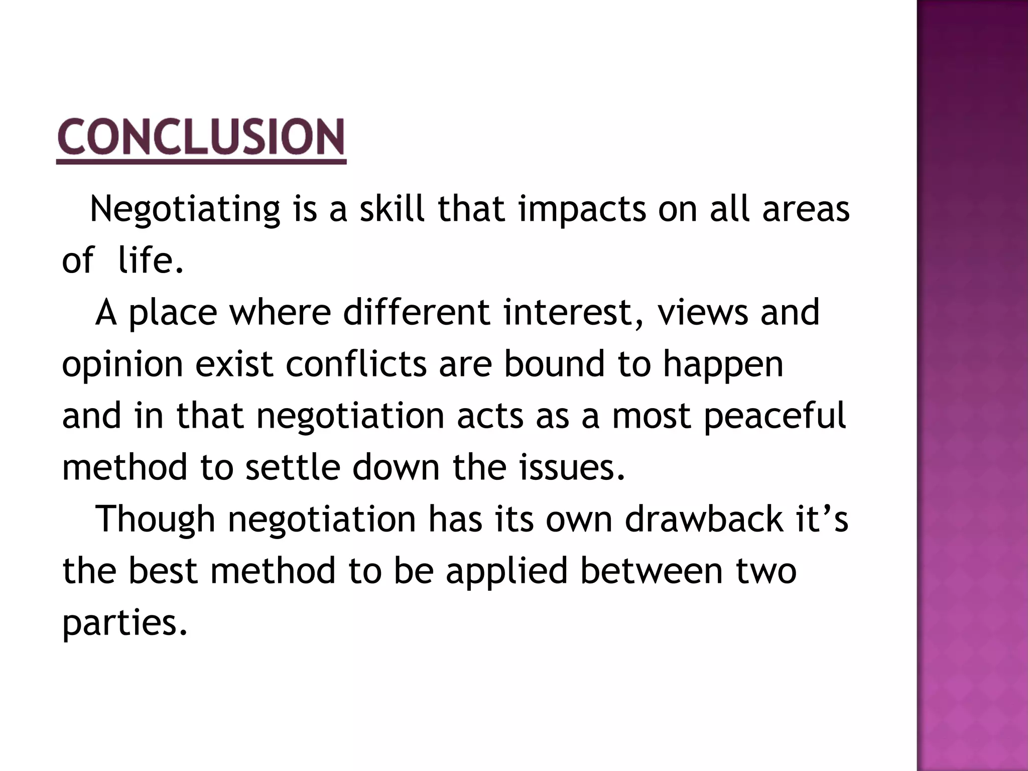 effective negotiation techniques | PPT