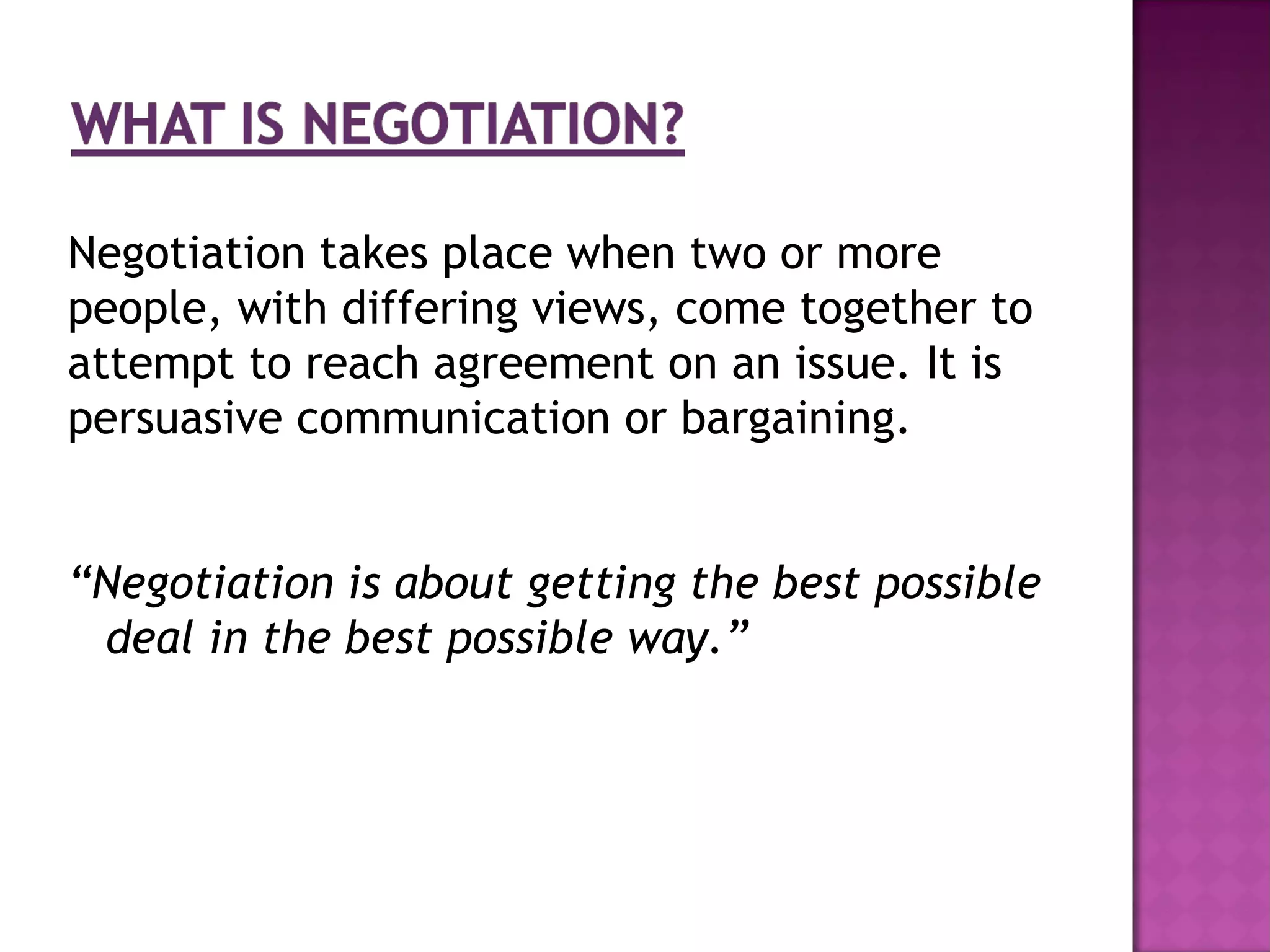 effective negotiation techniques | PPT