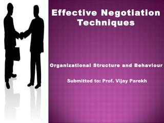 effective negotiation techniques | PPT