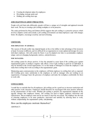 Organisation Behaviour How To Motivate Yourself | DOCX | Career Advice | Careers