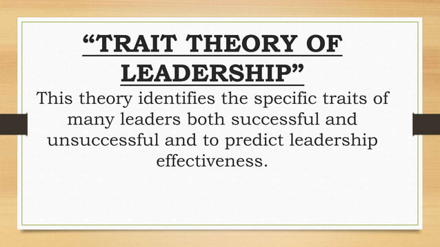Leadership Styles & Theories | PPT