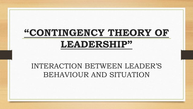 Leadership Styles & Theories | PPT