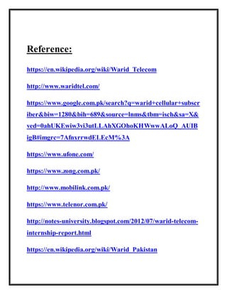 warid Organizational behavior | DOCX | Telecommunications Industry ...