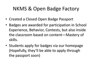 OBF Academy: Customer case - North Kirkwood Middle School | PPTX