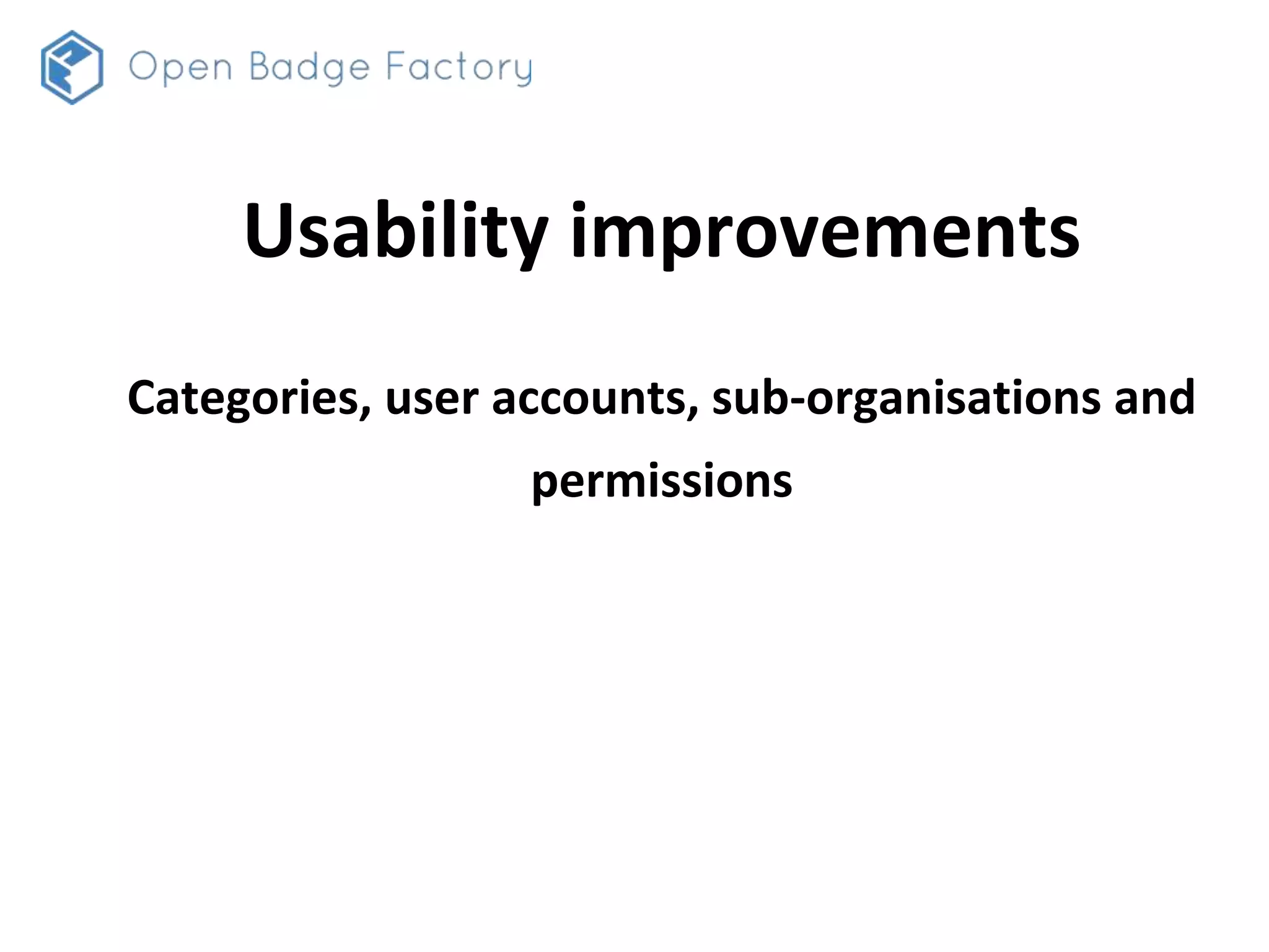 OBF Academy - OBF and OBP product development update | PPT