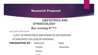 Obg.pptx obstetric and gynecological nursing | PPTX