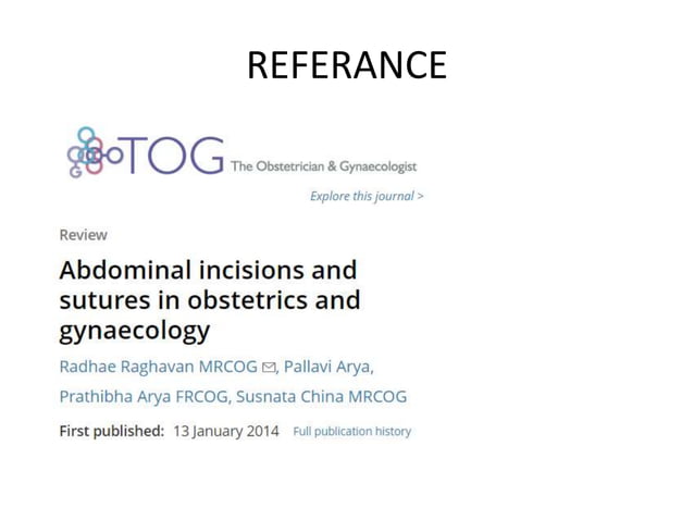 Abdominal Incisions and sutures | PPTX