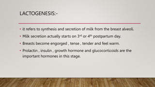Physiology of lactation and breastfeeding | PPTX