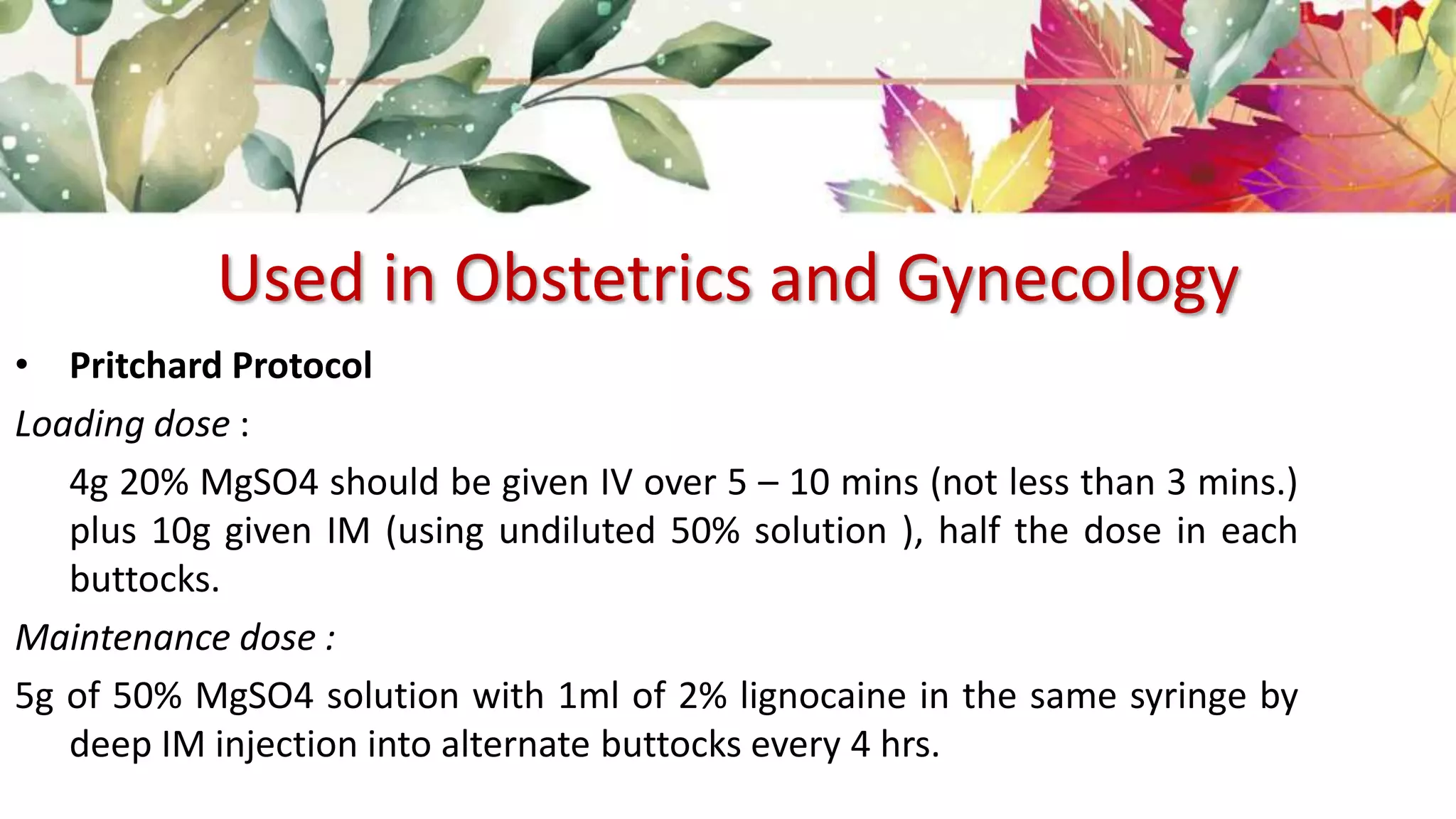 Drug Used in Obstetric | PPTX