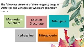 Drug Used in Obstetric | PPTX