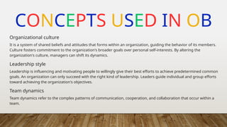 OB Google case study- Organisational behaviour | PPTX