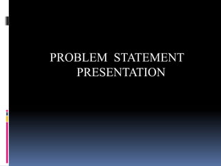 OBG Research | Obstetrical Gynecology | Problem statements | PPTX