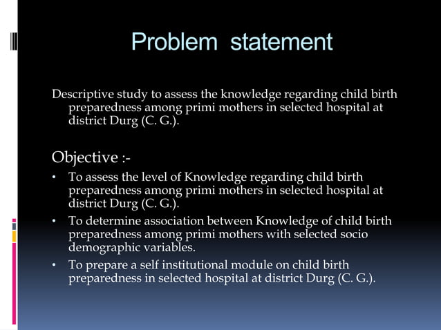 OBG Research | Obstetrical Gynecology | Problem statements | PPTX | Pregnancy | Reproductive Health