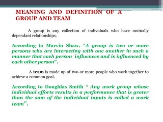 group dynamics | PPTX