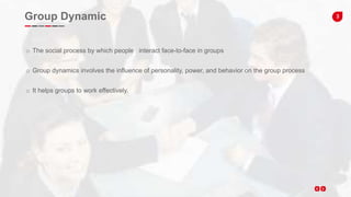 The group & Interpersonal Behavior | PPTX